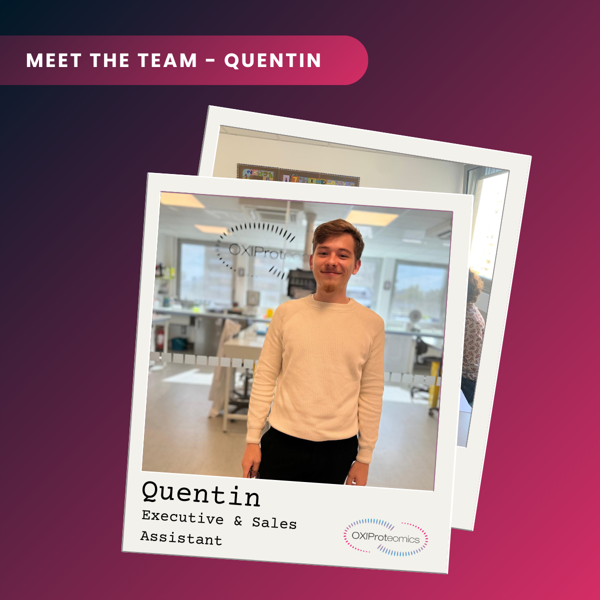 Welcoming Quentin to his new role at OxiProteomics! - Oxiproteomics